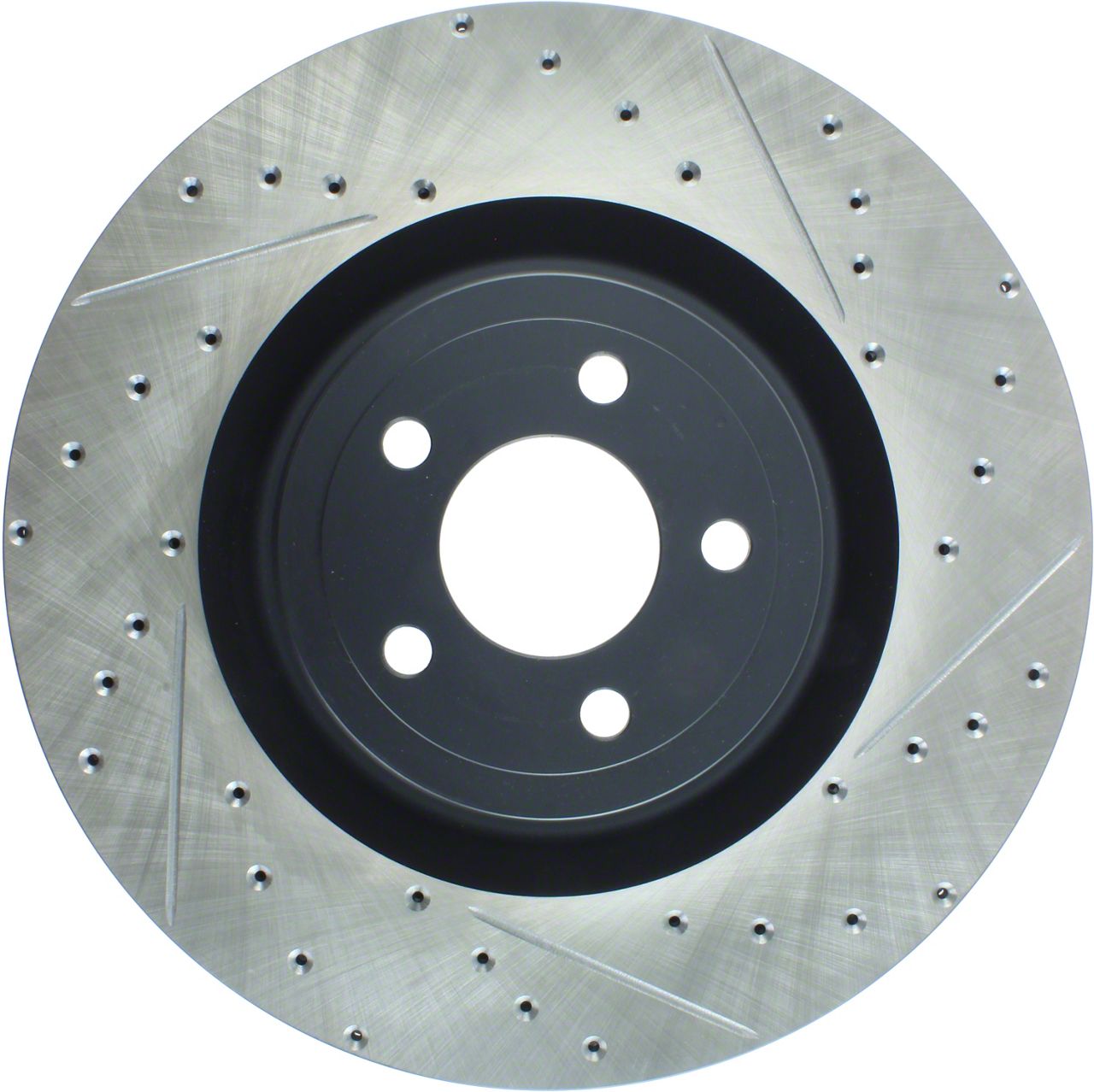 StopTech Mustang Sport Drilled and Slotted Rotor; Front Driver Side 127 ...
