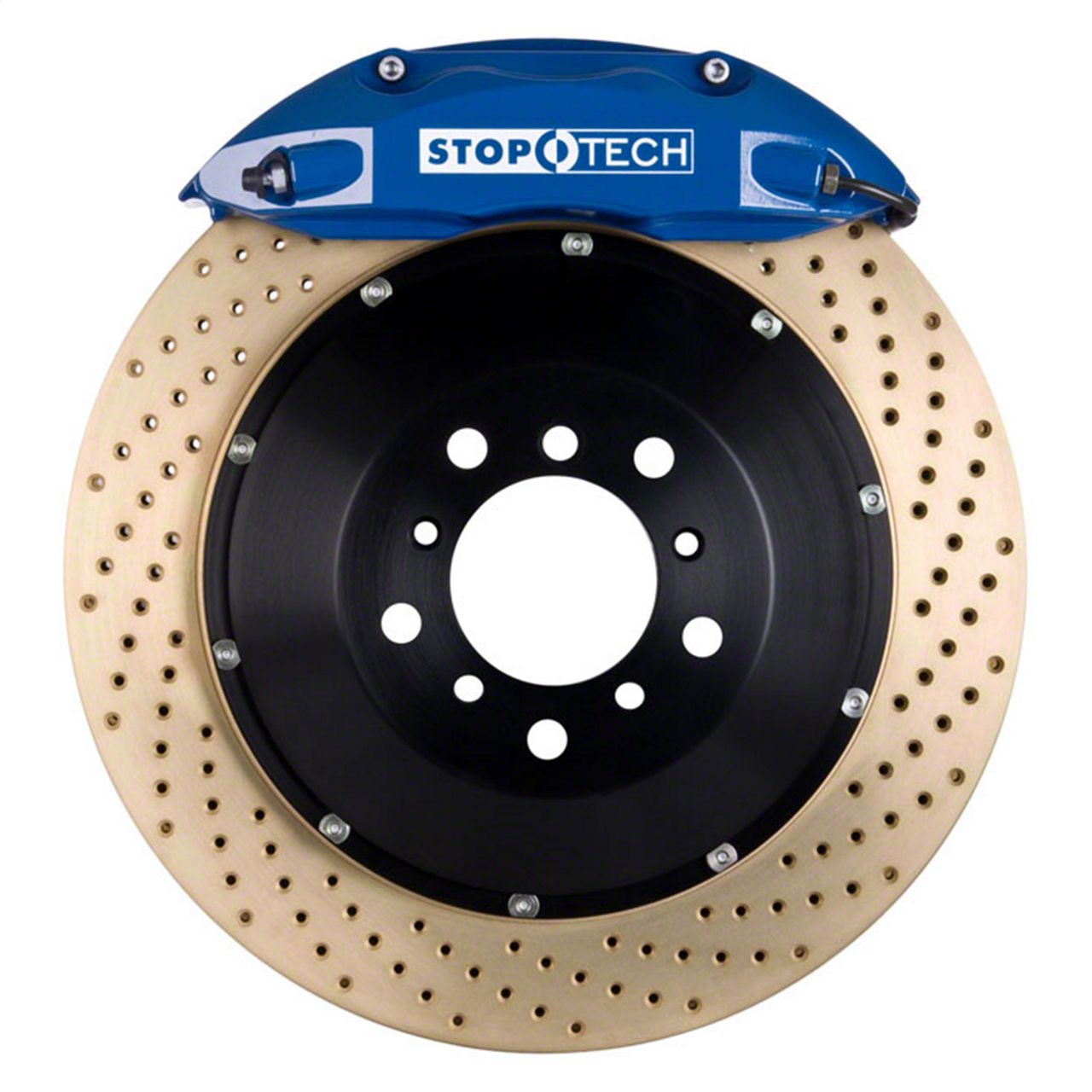 StopTech Mustang ST-40 Performance Drilled Coated 2-Piece Front Big ...