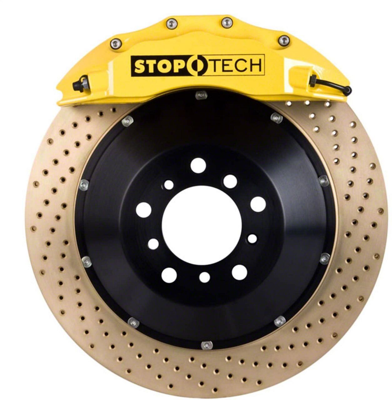 StopTech Mustang ST-60 Performance Drilled Coated 2-Piece Front Big ...