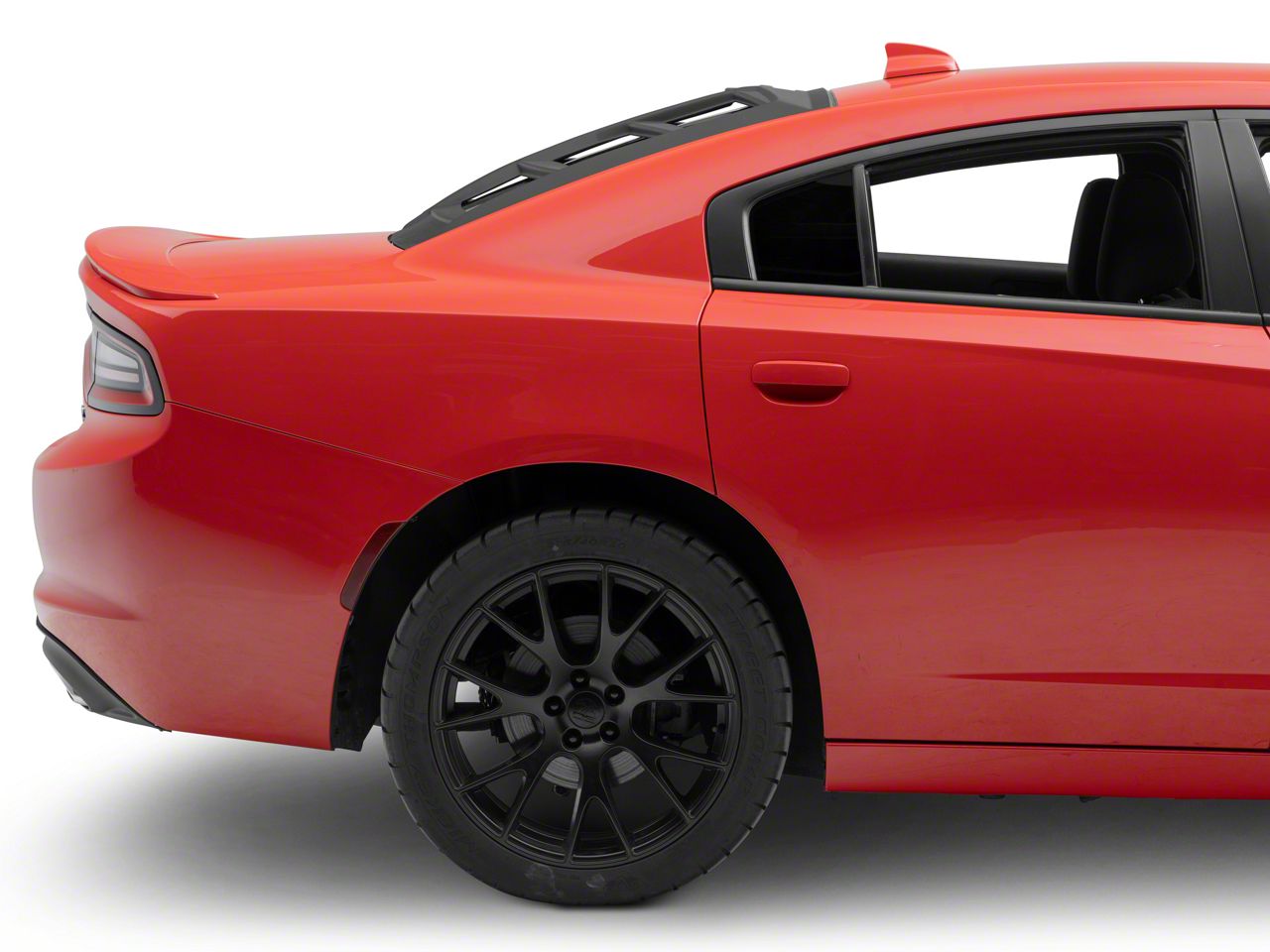 Charger Torch Rear Window Louvers; Matte Black (11-23 Charger) - Free ...