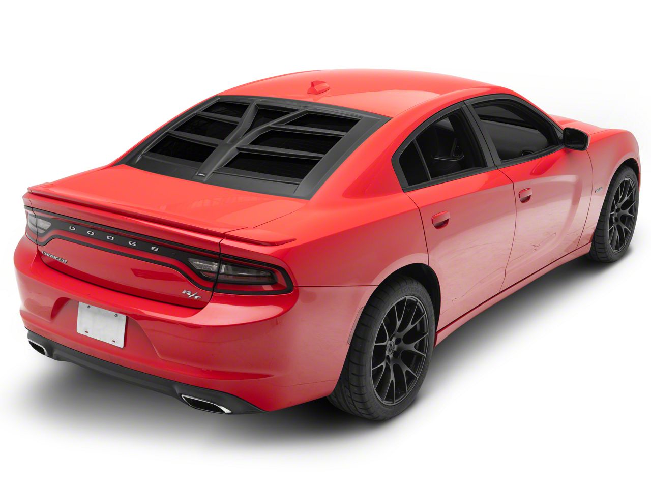 Charger Torch Rear Window Louvers; Satin Black (11-23 Charger) - Free ...