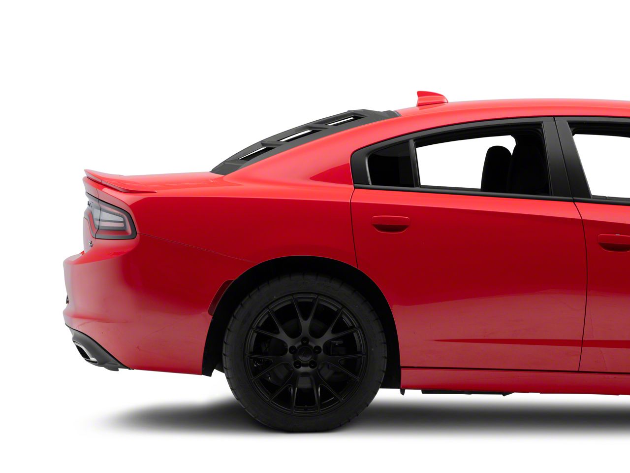 Charger Torch Rear Window Louvers; Satin Black (11-23 Charger) - Free ...
