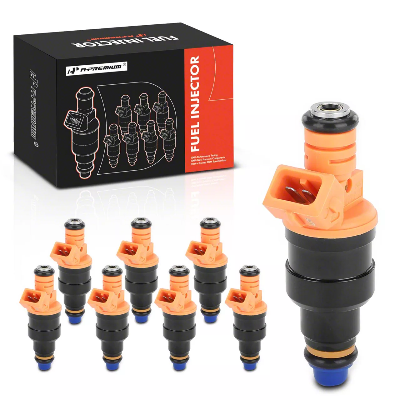 Mustang Fuel Injector Kit; Set of 8; Black (96-04 Mustang GT) - Free ...