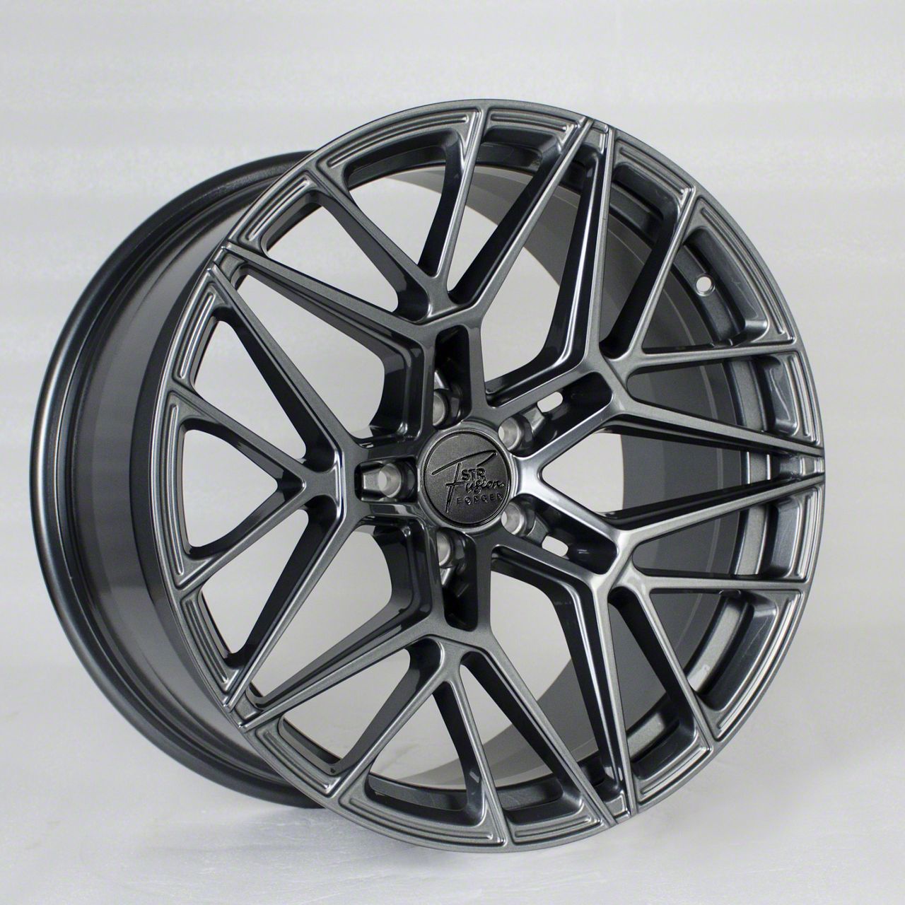 STR Fusion Forged Mustang STR801 Gun Metal Wheel; Rear Only; 20x10.5 ...