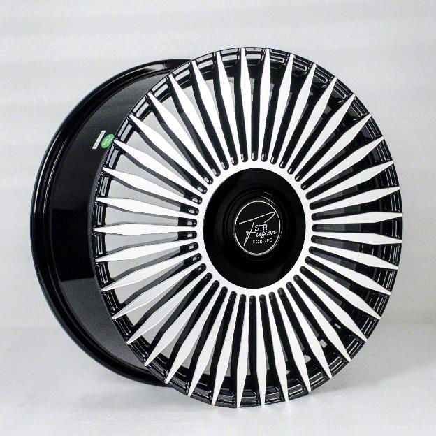 STR Fusion Forged Mustang STR803 Black Machined Face Wheel; 20x8.5 ...