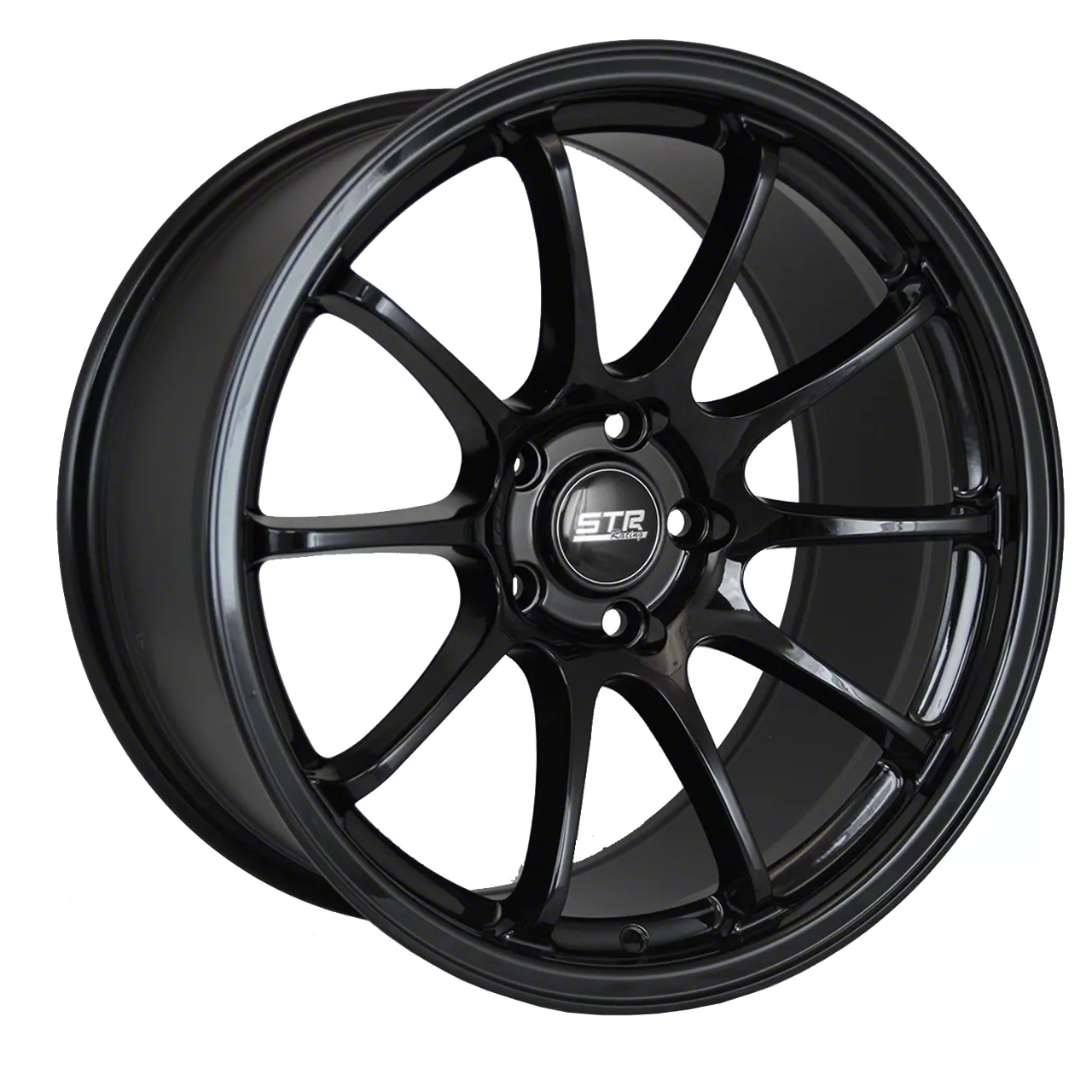 STR Racing Mustang STR901 Gloss Black Wheel; 18x9; 25mm Offset STR901GB ...