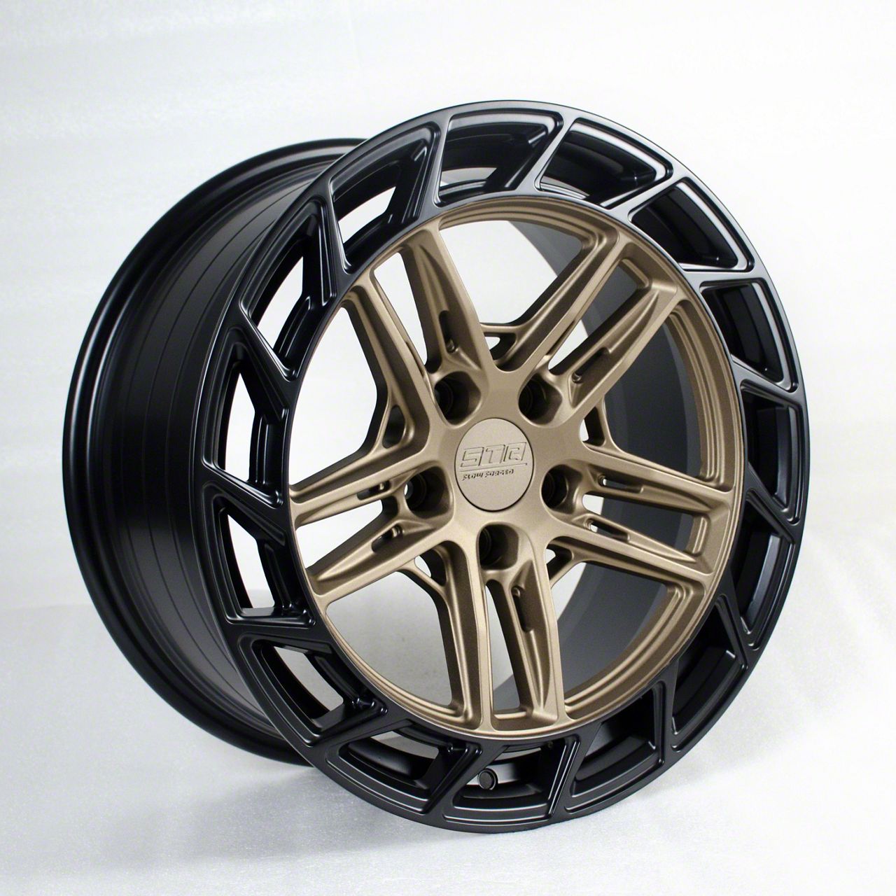 STR Racing Mustang STR915 Matte Bronze Black Ring Wheel; 18x8.5; 30mm ...