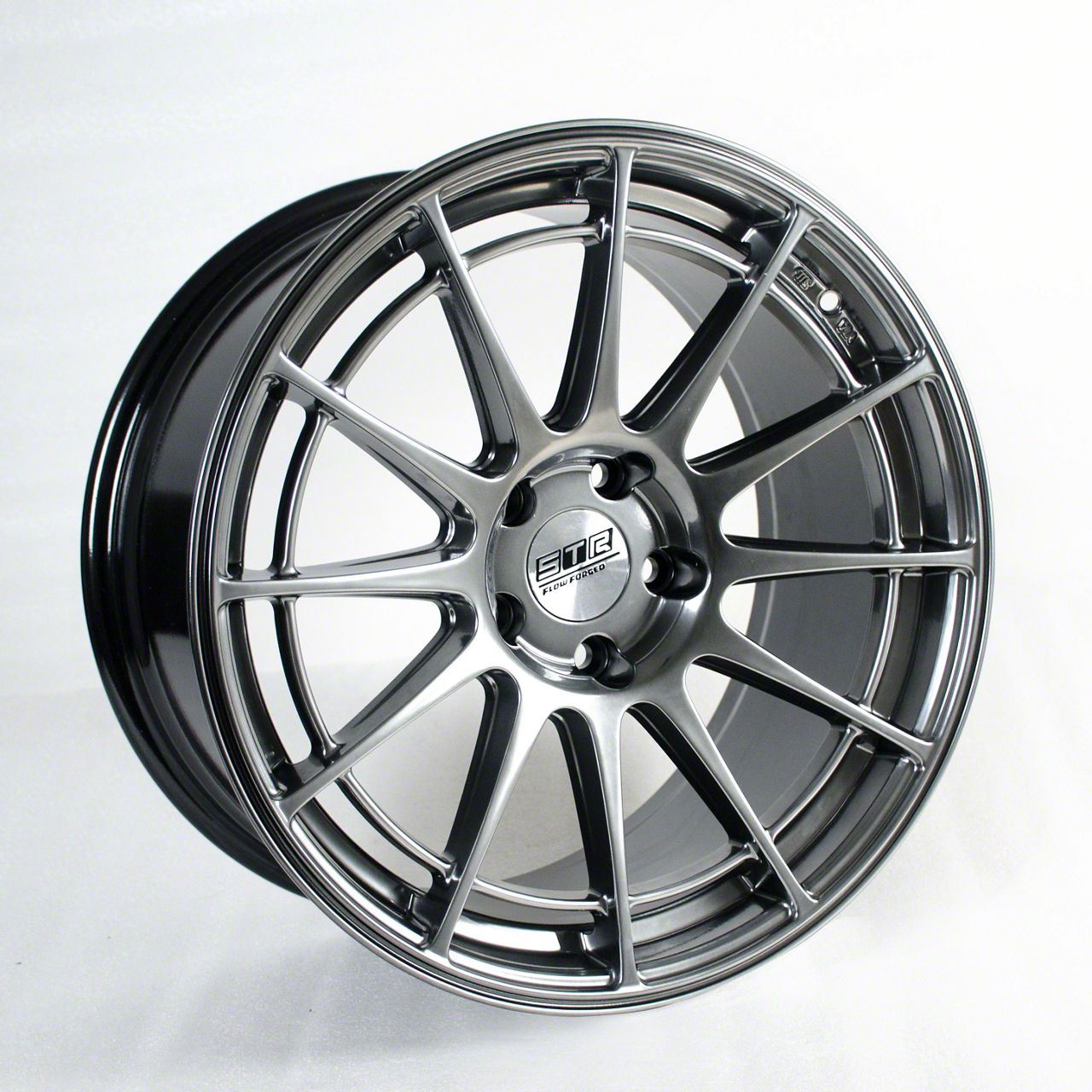 STR Racing Mustang STR525 Hyper Black Wheel; 18x9; 30mm Offset STR525HB ...