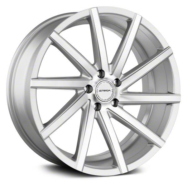 Strada Challenger Sega Silver Machined Wheel; 20x8.5; 15mm Offset ...