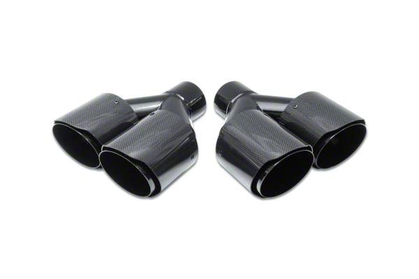 Street Series Camaro Street Style Dual Angle Cut Exhaust Tips; 4-Inch ...