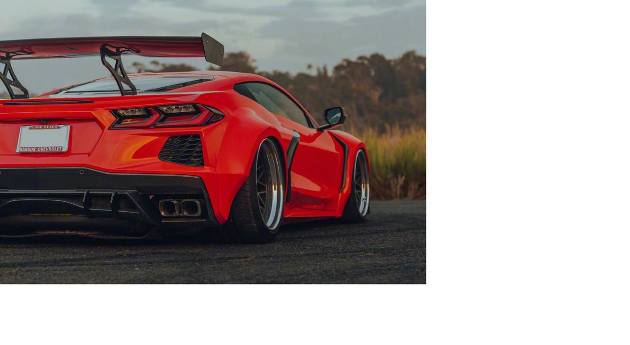 Streethunter Designs Corvette Rear Diffuser; Carbon Fiber SHD-C8-DIFF ...