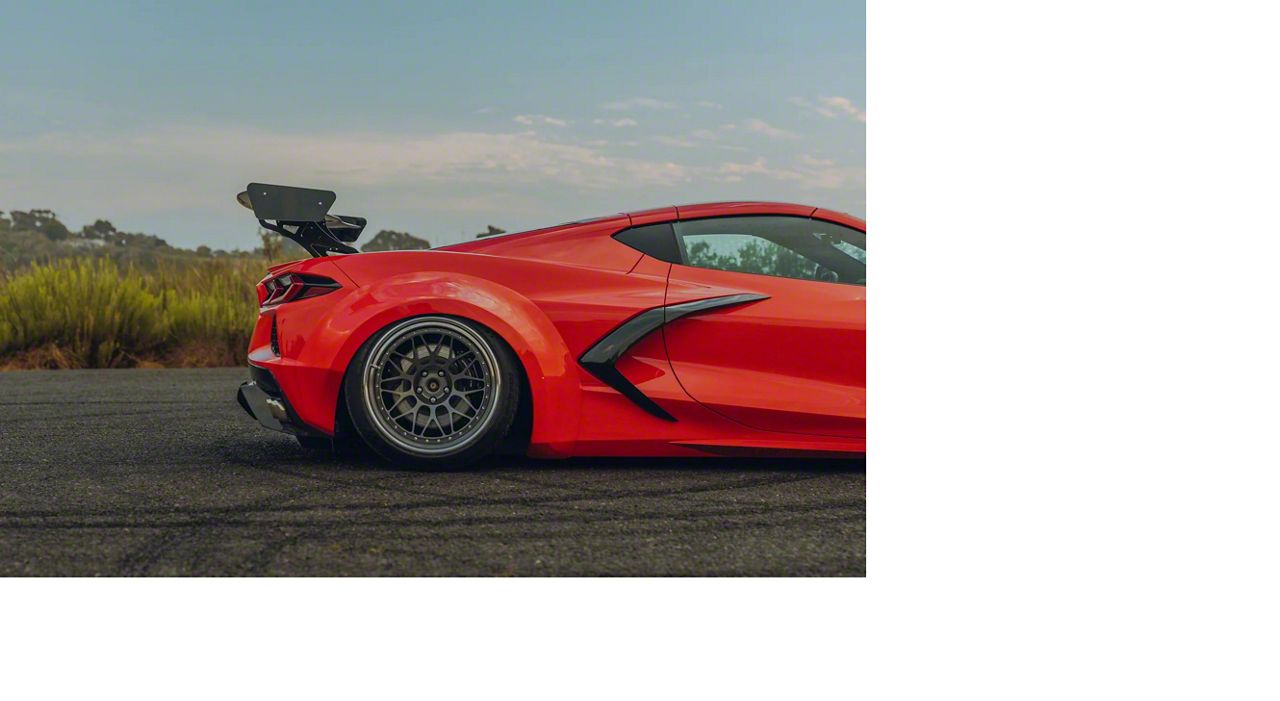 Streethunter Designs Corvette Rear Wing; Carbon Fiber SHD-C8-WING (20 ...