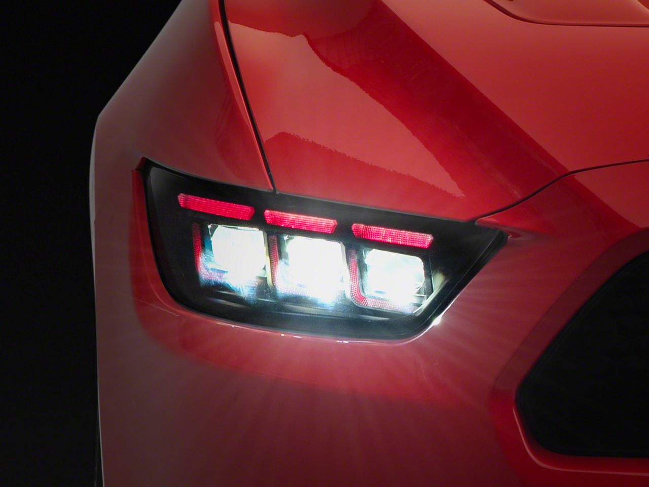 Mustang RGB Flow Series S650 Style Headlights with BlueGhozt Controller ...