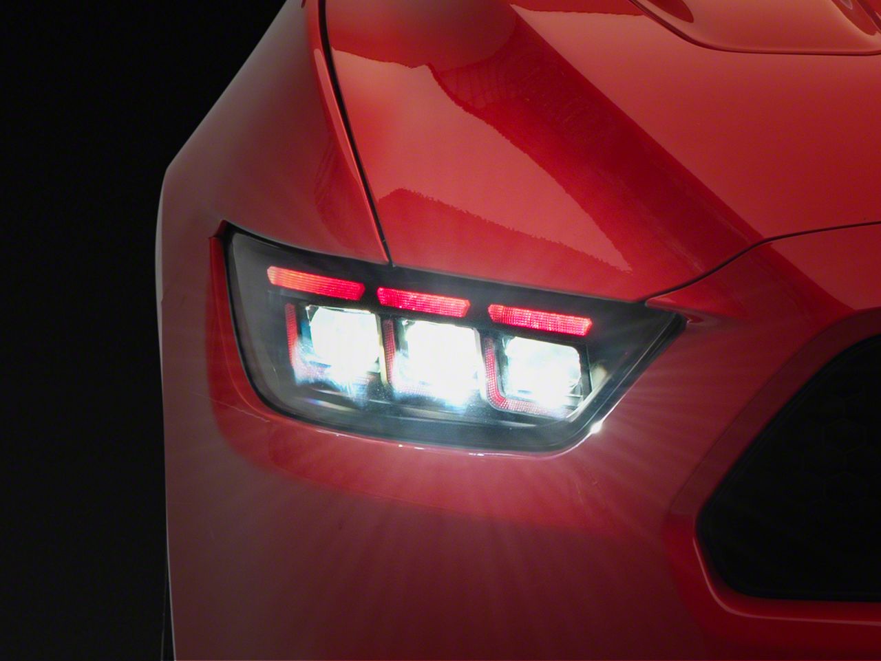 Mustang RGB Flow Series S650 Style Headlights with Standard Controller ...