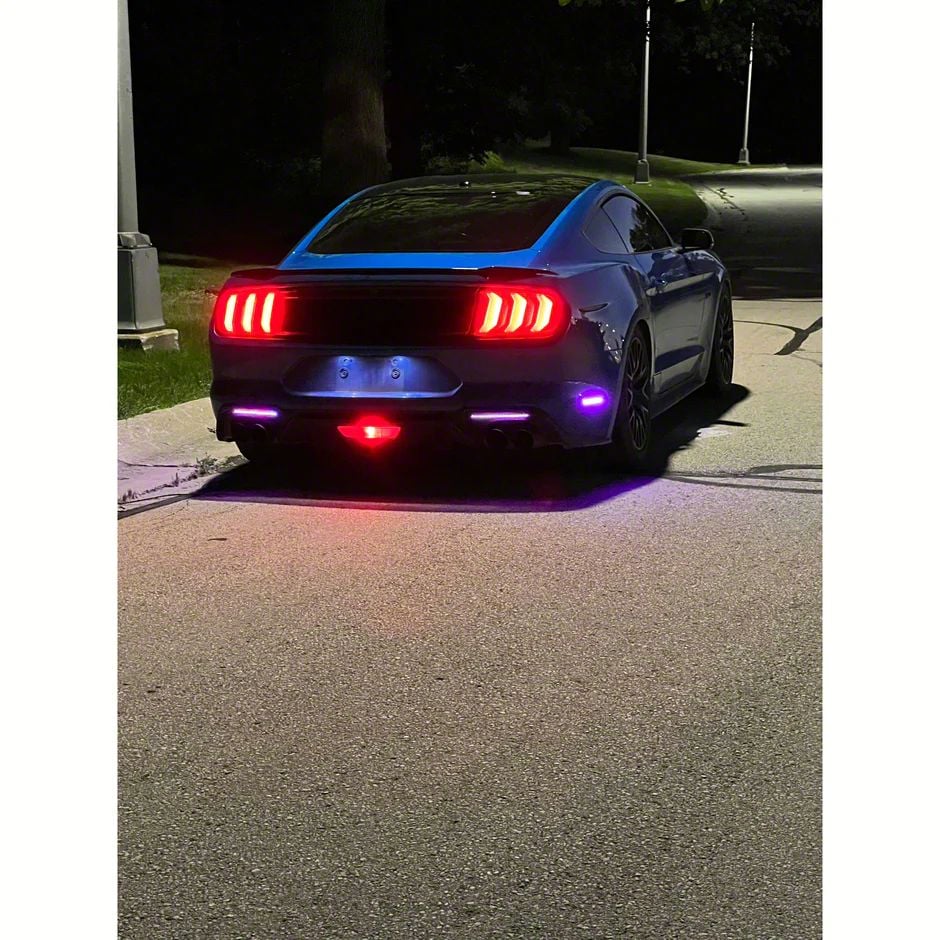 Mustang RGB Rear Reflectors; Clear (18-23 Mustang) - Free Shipping