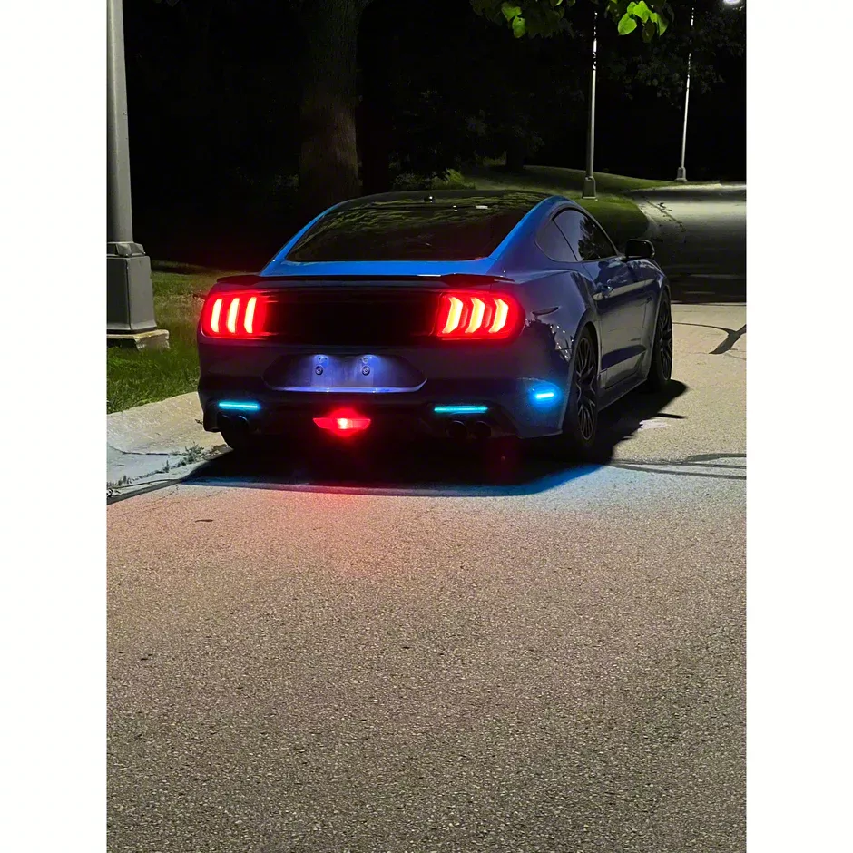 Mustang RGB Rear Reflectors; Smoked (15-17 Mustang) - Free Shipping