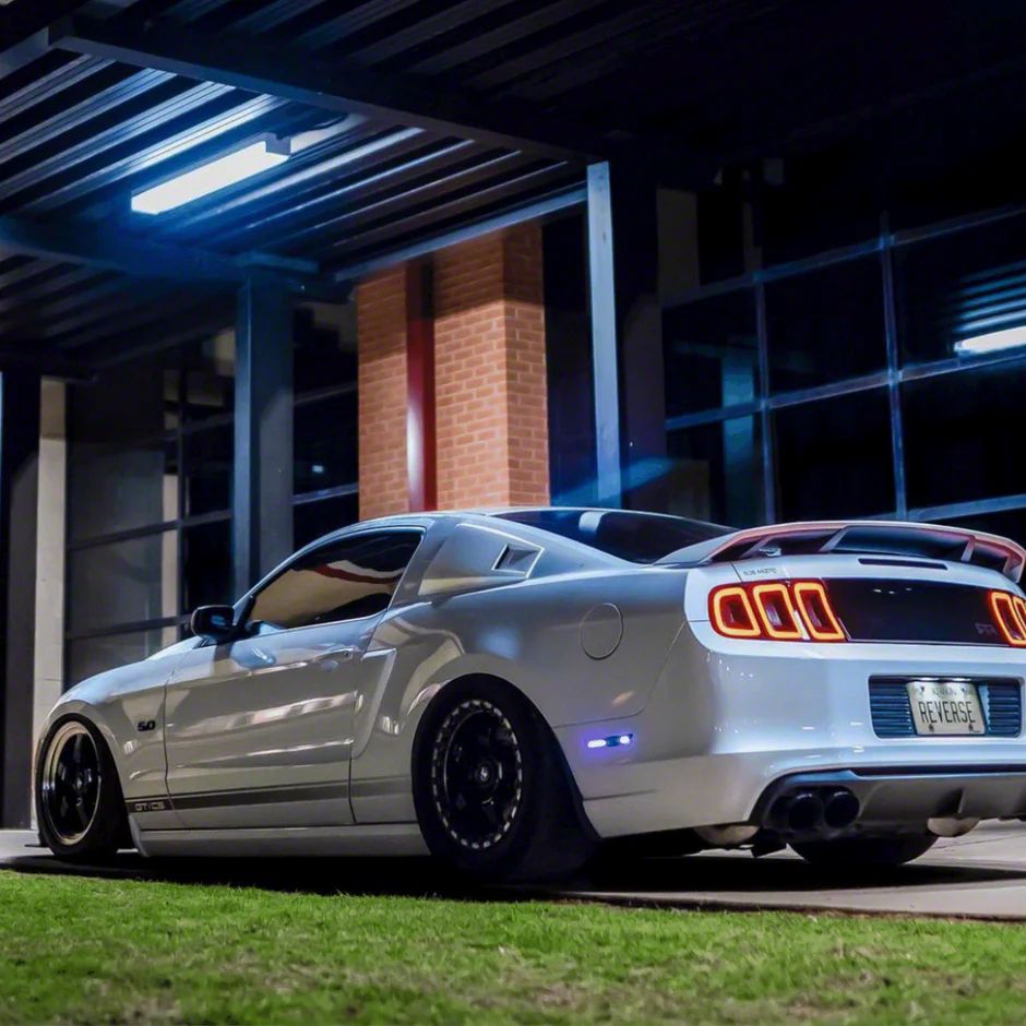 Striker Lights Mustang RGB Side Markers; Front and Rear; Smoked SL ...
