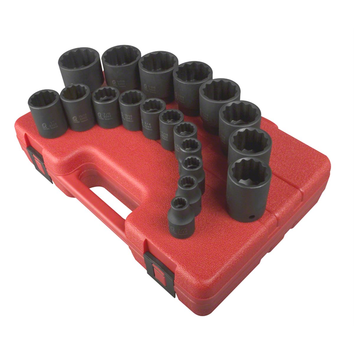 Sunex Universal AM 1/2-Inch Drive SAE Master Impact Socket Set; 12 ...