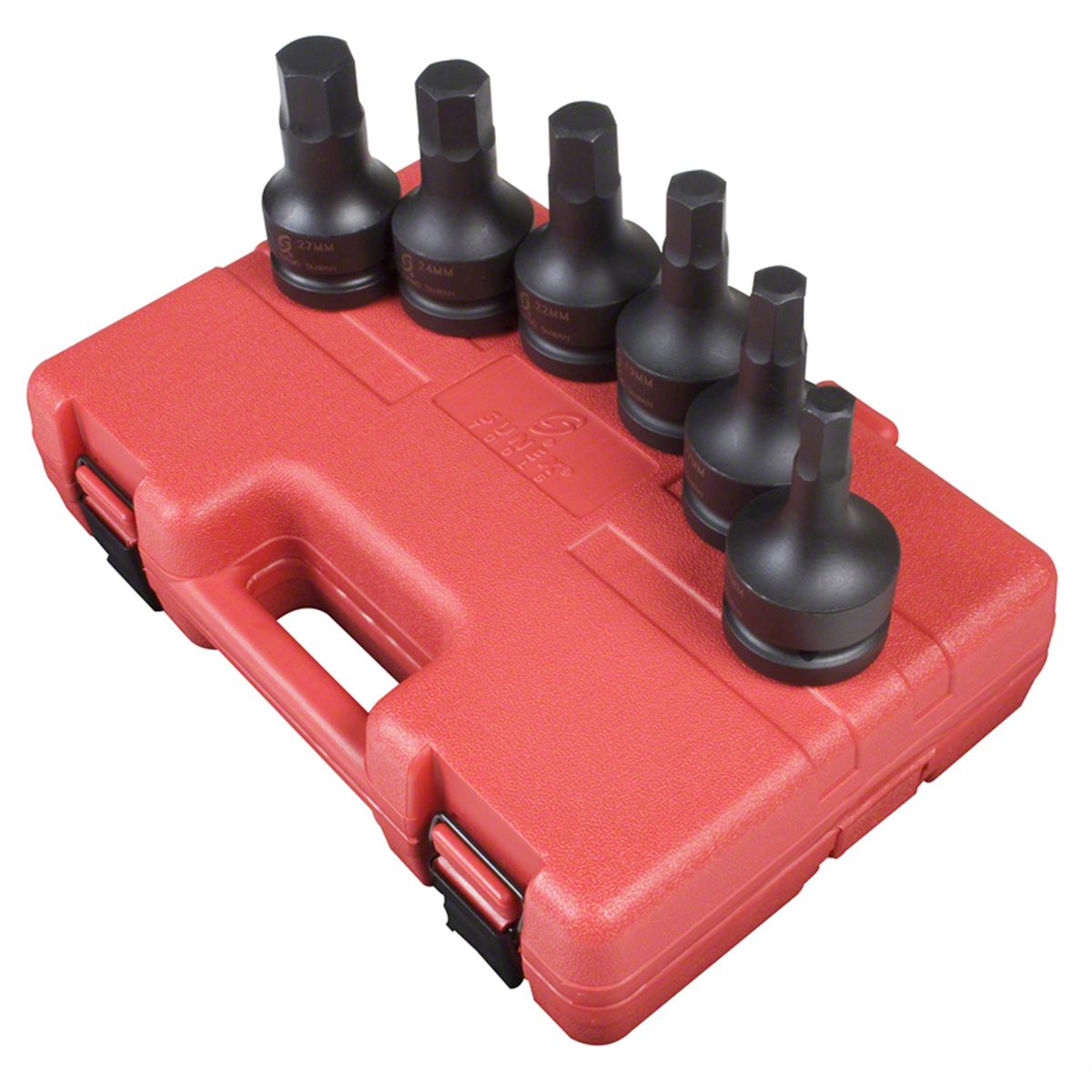 Sunex Universal AM 1-Inch Drive MetricHex Impact Bit Socket Set; 6 ...