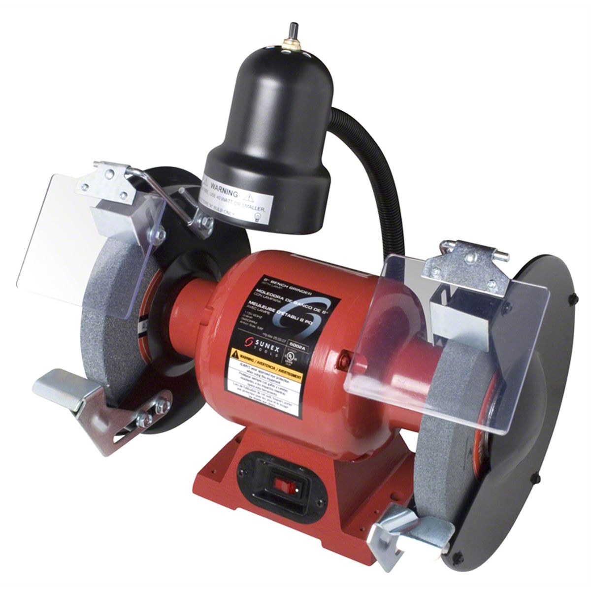 Sunex Universal AM Bench Grinder With Light; 8-Inch SUN5002A - Free ...