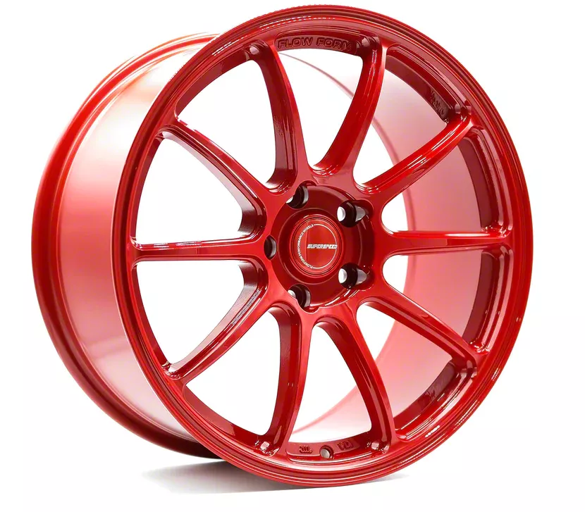 Superspeed Wheels Mustang RF03RR Hyper Red Wheel; 18x8.5; 35mm Offset ...