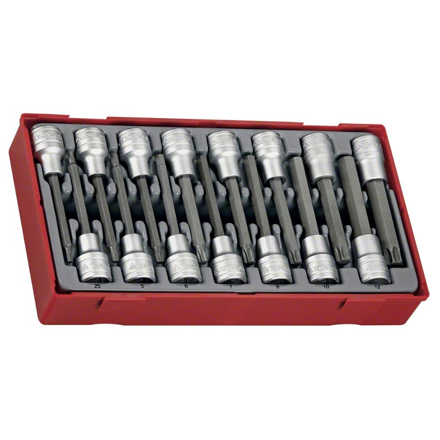 Teng Tools Universal AM 1/2-Inch Drive Long Hex and TX Bit Socket Set ...