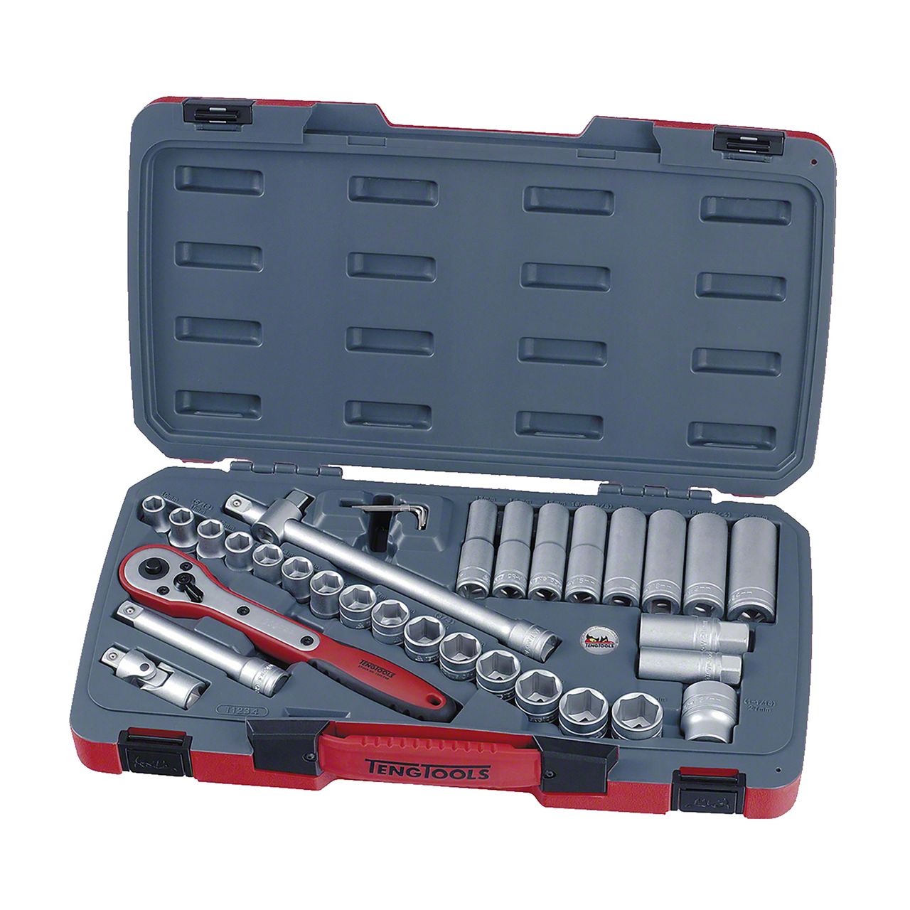 Teng Tools Universal AM 1/2-Inch Drive Metric 6-Point Regular/Shallow ...