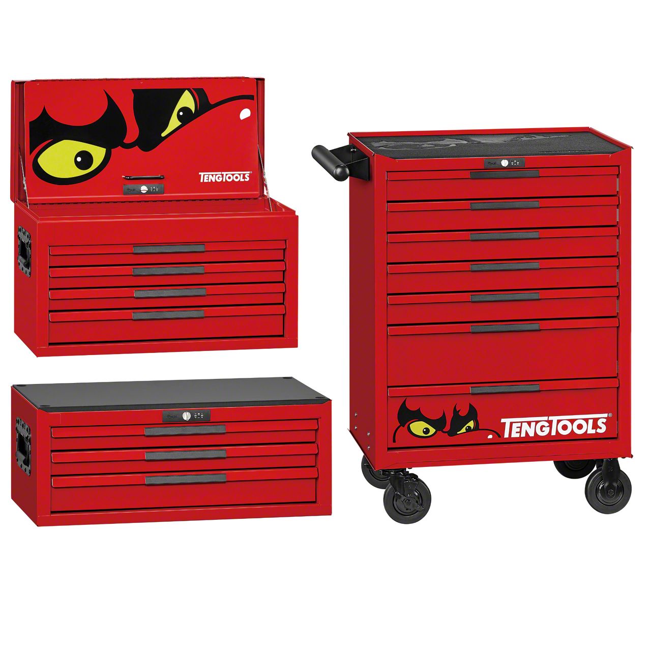 Teng Tools Universal AM 26-Inch PRO35 14-Drawer Service Hand Tool Kit ...