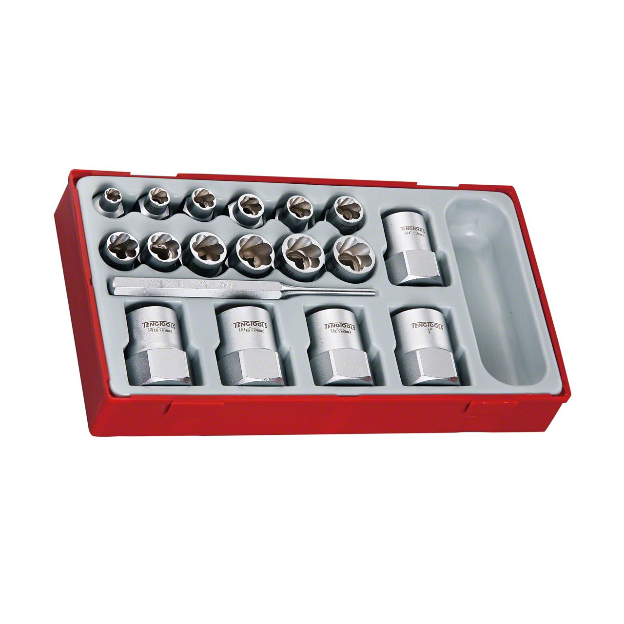 Teng Tools Universal AM 3/8 and 1/2-Inch Drive Stud Extractor Set ...