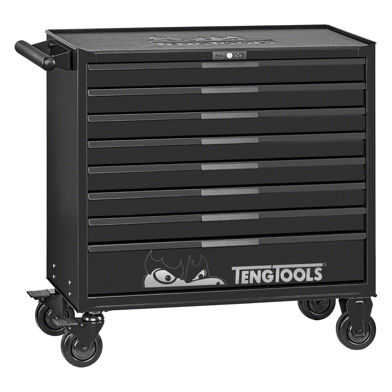 Teng Tools Universal AM 37-Inch PRO35 8-Drawer Roller Cabinet; Black ...