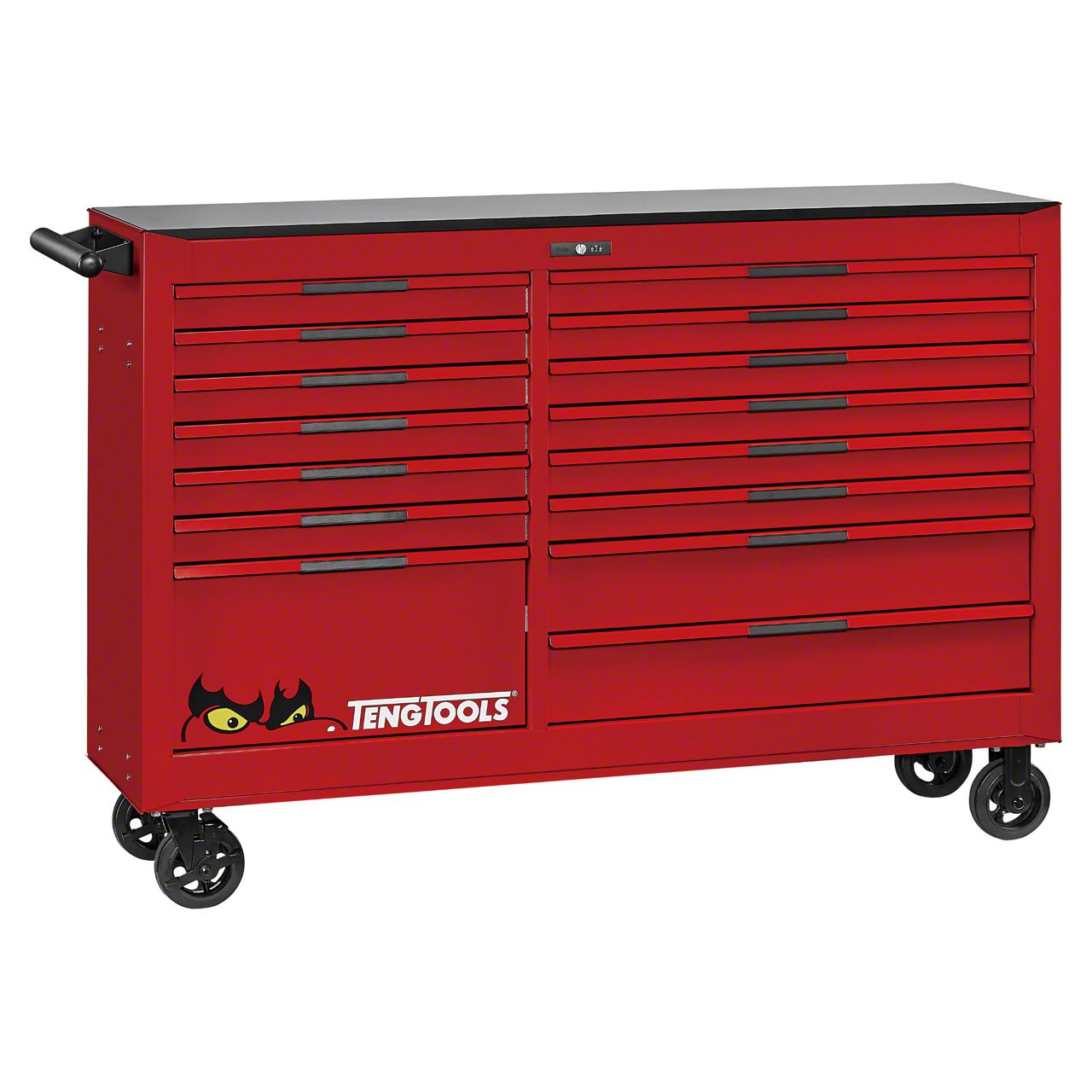 Teng Tools Universal AM 64-Inch PRO35 15-Drawer Roller Cabinet; Red ...