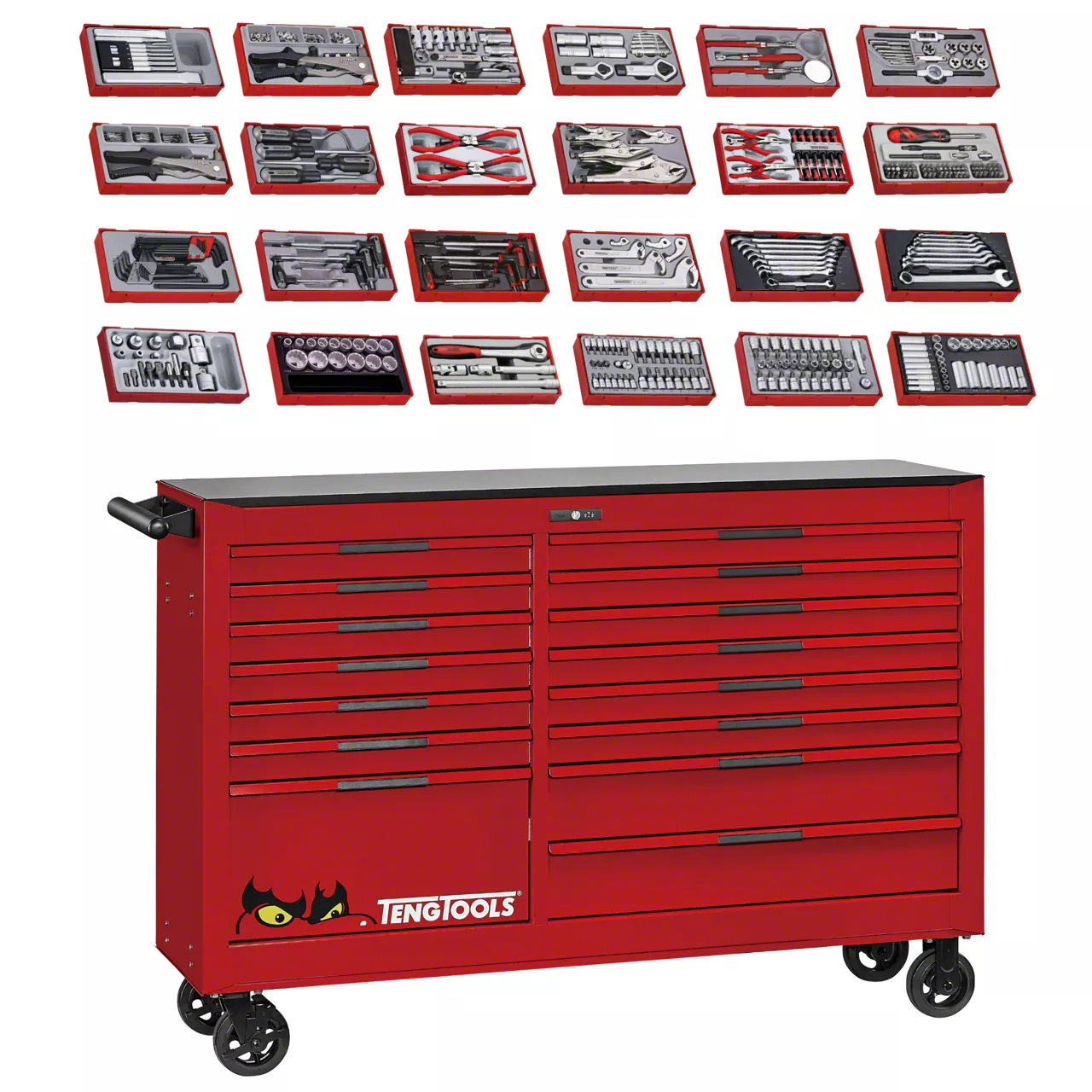 Teng Tools Universal AM 64-Inch PRO35 SAE Juggernaut Tool Kit; 665 ...