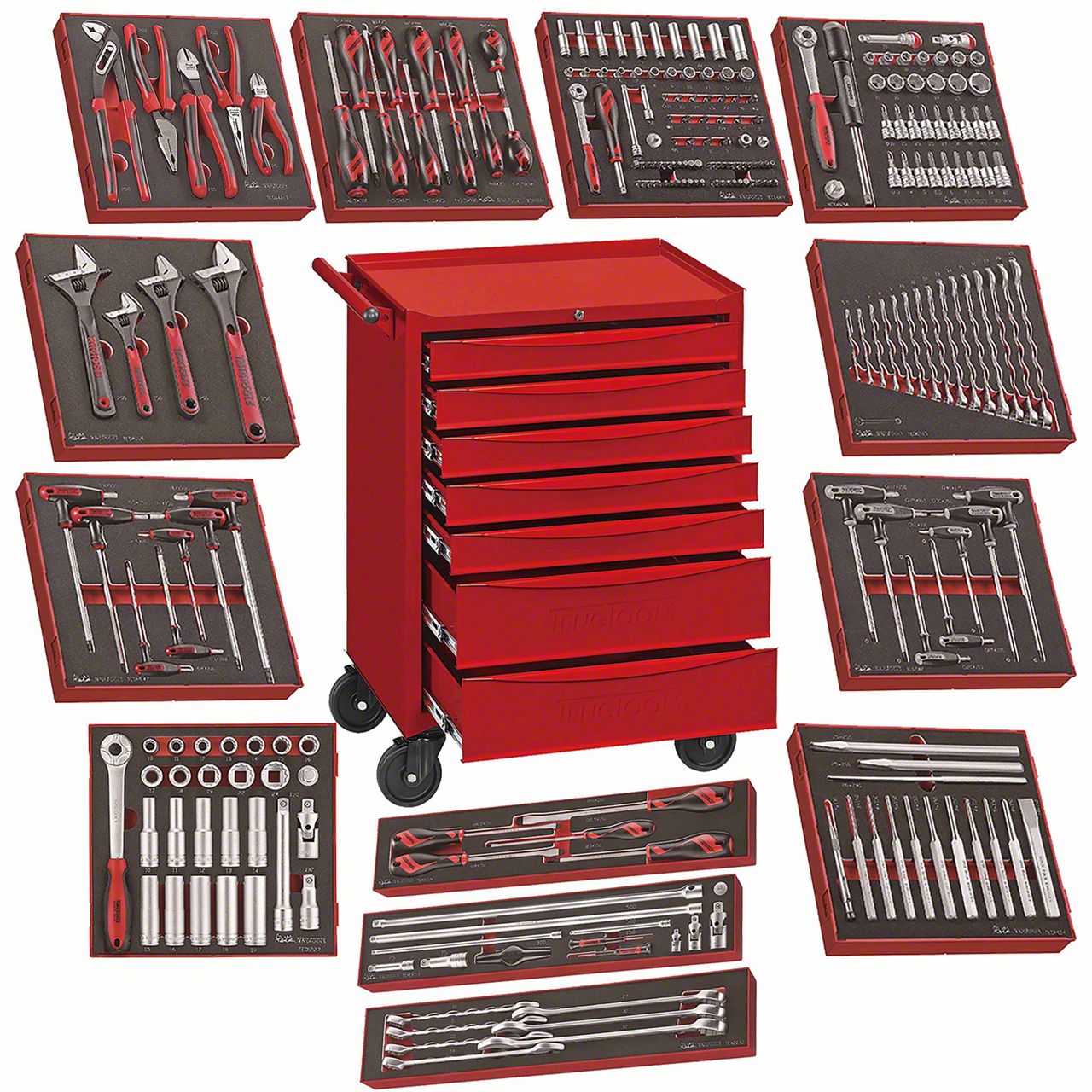 Teng Tools Universal AM Complete Mixed EVA Foam General Hand Tool Kit ...