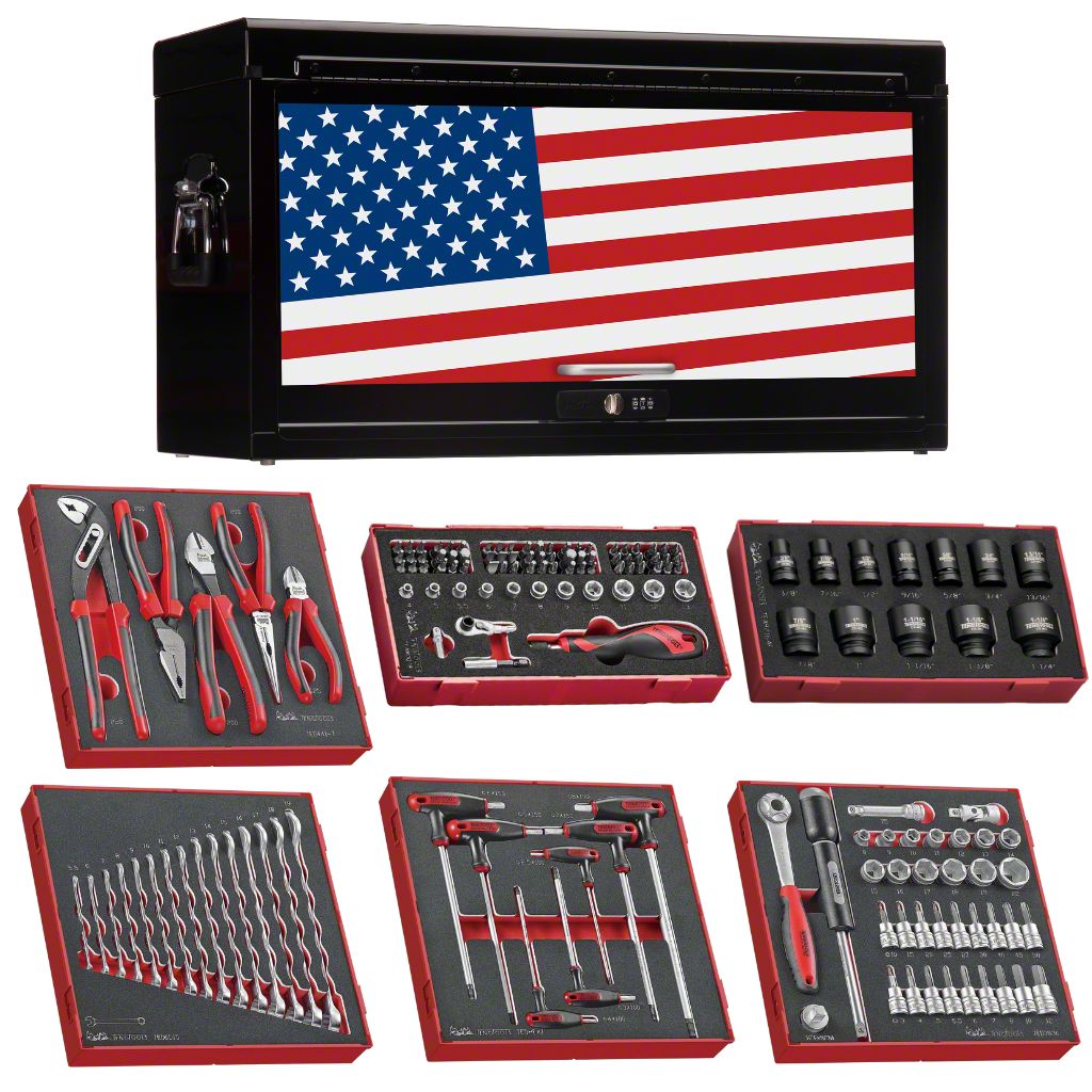 Teng Tools Universal AM Complete Mixed Service Tool Kit with Black USA ...