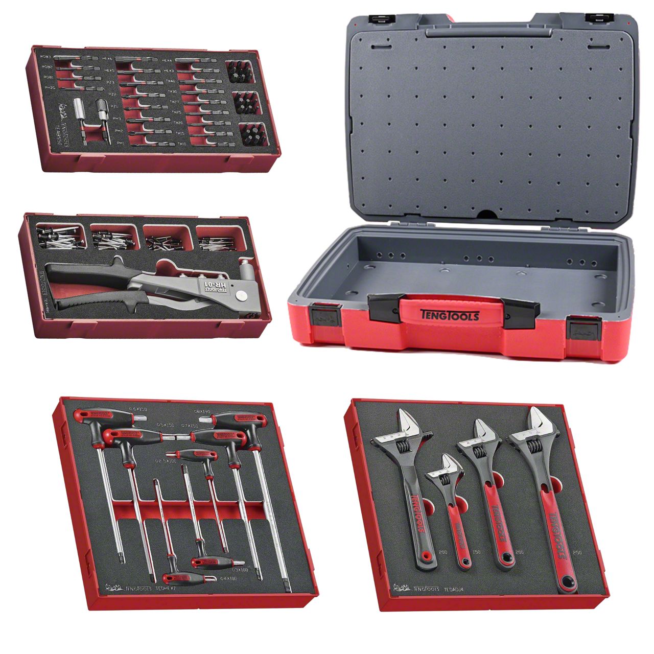 Teng Tools Universal AM Hex, Adjustable Wrench, Rivet and Impact Bit ...
