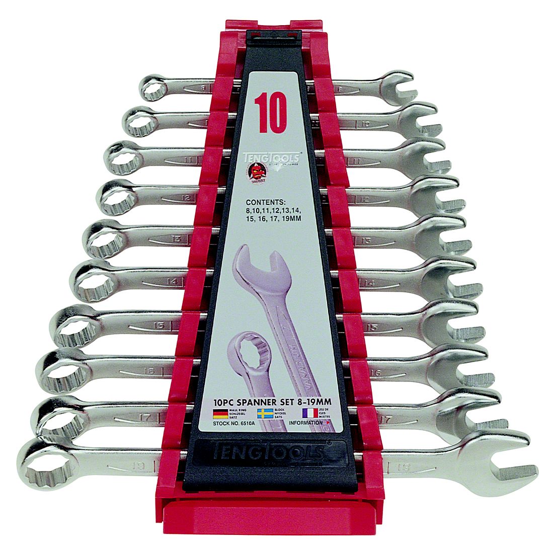 Teng Tools Universal AM Metric 12-Point Combination Wrench Set; 8 to ...