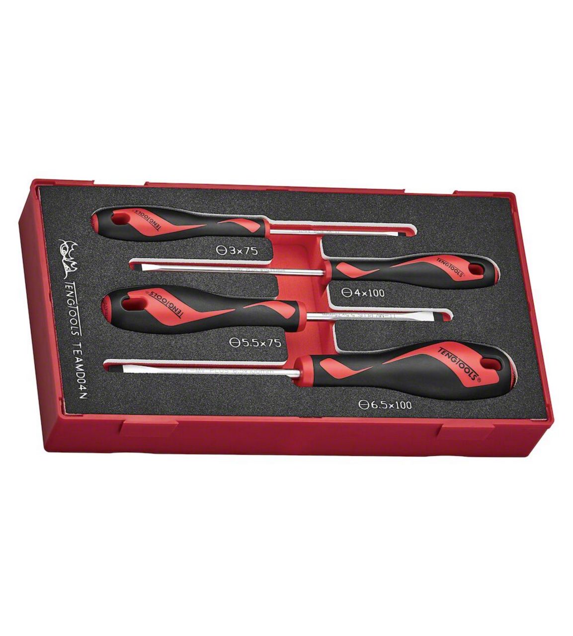 Teng Tools Universal AM Mixed Size Flat Slotted Tip Screwdriver EVA ...