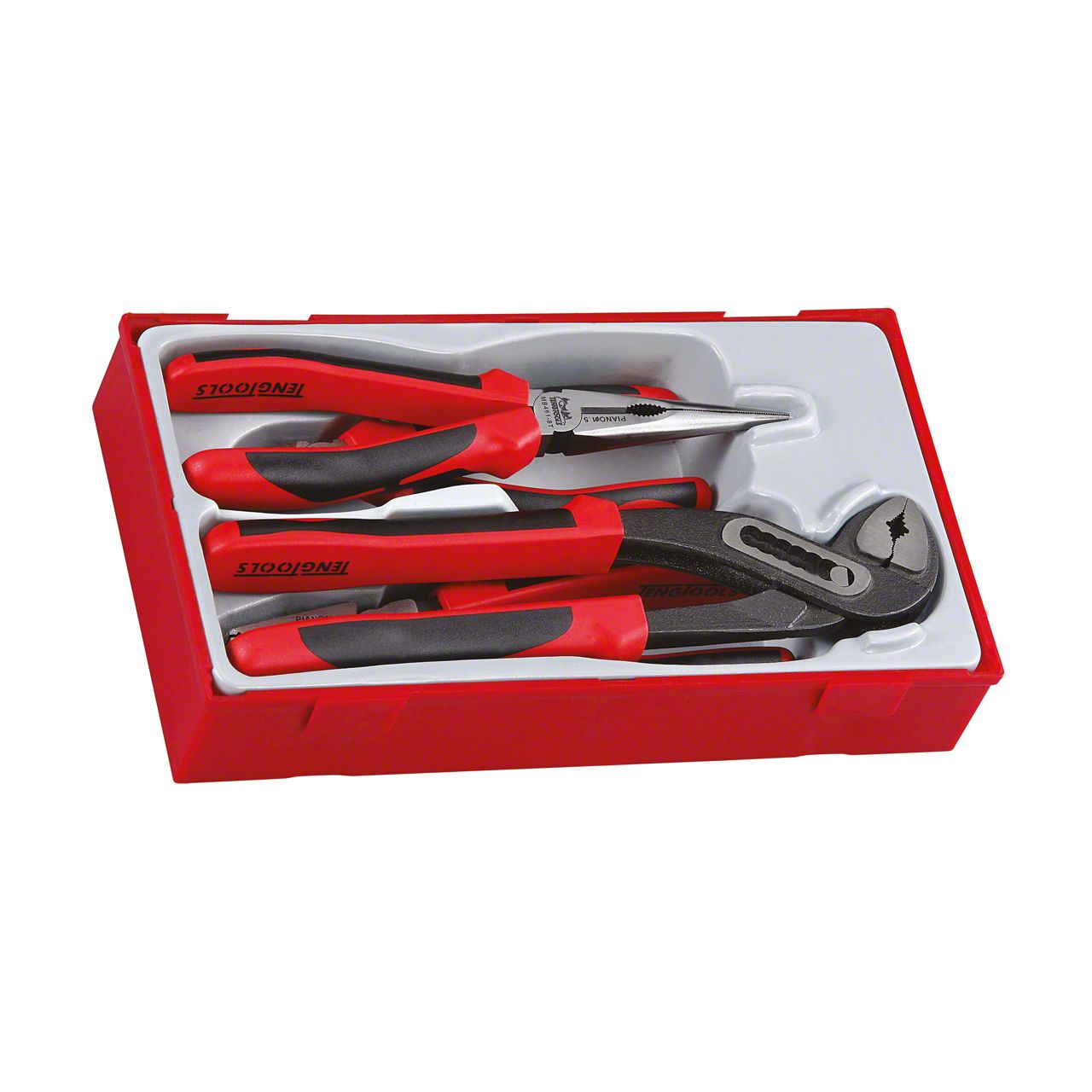 Teng Tools Universal AM Plier Tool Tray Set with TPR Grips; 4-Piece TEN ...