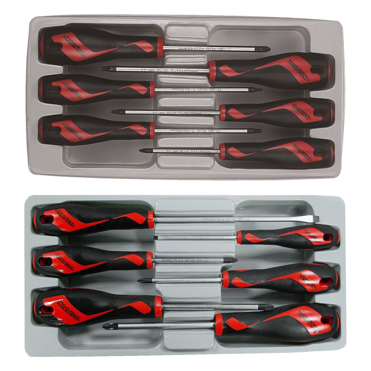 Teng Tools Universal AM Screwdriver Set; Flat, PH, PZ and TX; 12-Piece ...