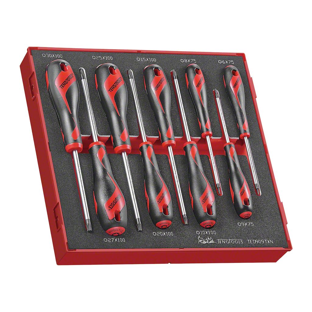 Teng Tools Universal AM Torx Type Screwdriver Set in Precision EVA Foam ...