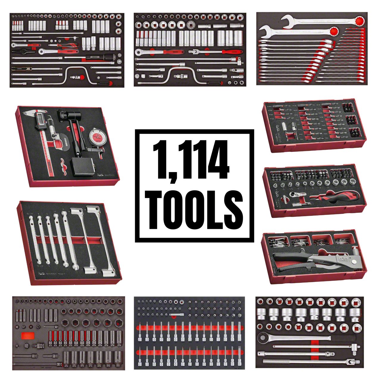 Teng Tools Universal AM Ultimate Foam Monster Mega Master Tool Bundle ...