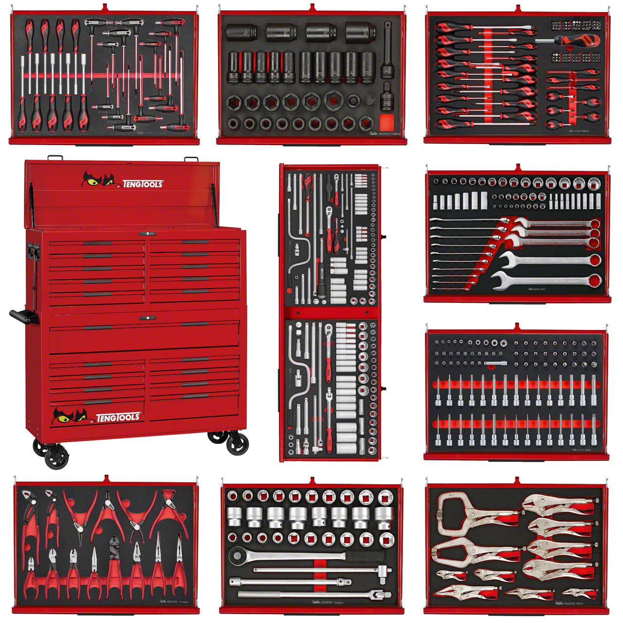Teng Tools Universal AM 53-Inch PRO35 Red Ultimate Monster Mega Master ...