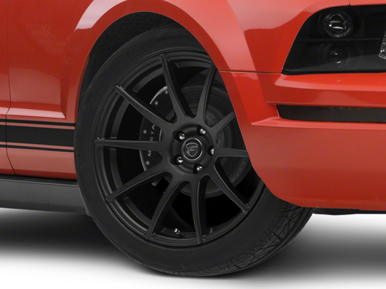 Forgestar Mustang CF10 Monoblock Textured Matte Black Wheel; 20x9.5 ...