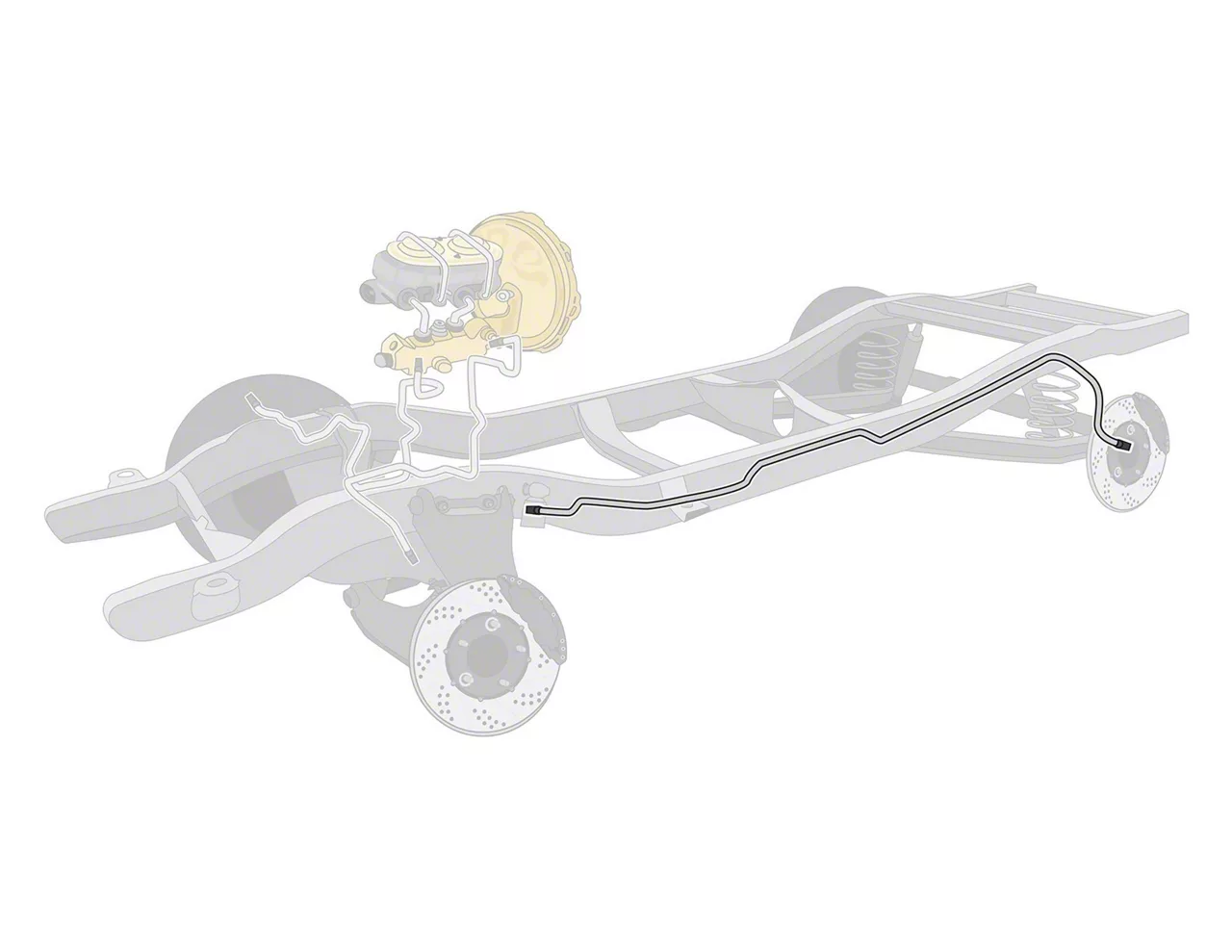 The Right Stuff Detailing Camaro Pre-Bent Front to Rear Power Disc ...