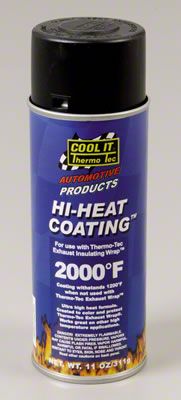 Thermo Tec Challenger Hi Heat Wrap Spray Coating; Black; 11 oz. 12001 ...
