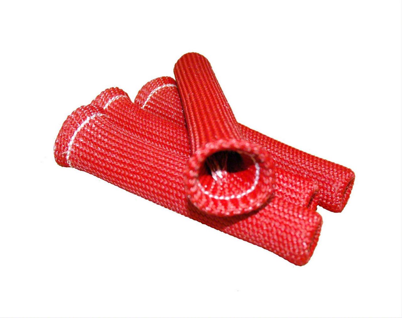 Thermo Tec Corvette Braided Plug Wire Sleeve; 6 x .375-Inch; Red; 4 ...