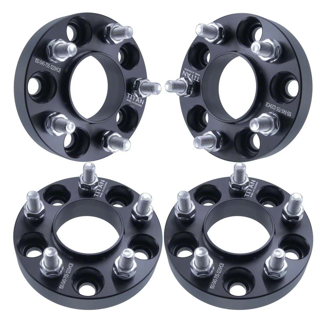 Mustang 1-Inch Hubcentric Wheel Spacers; Set of Four (15-26 Mustang ...