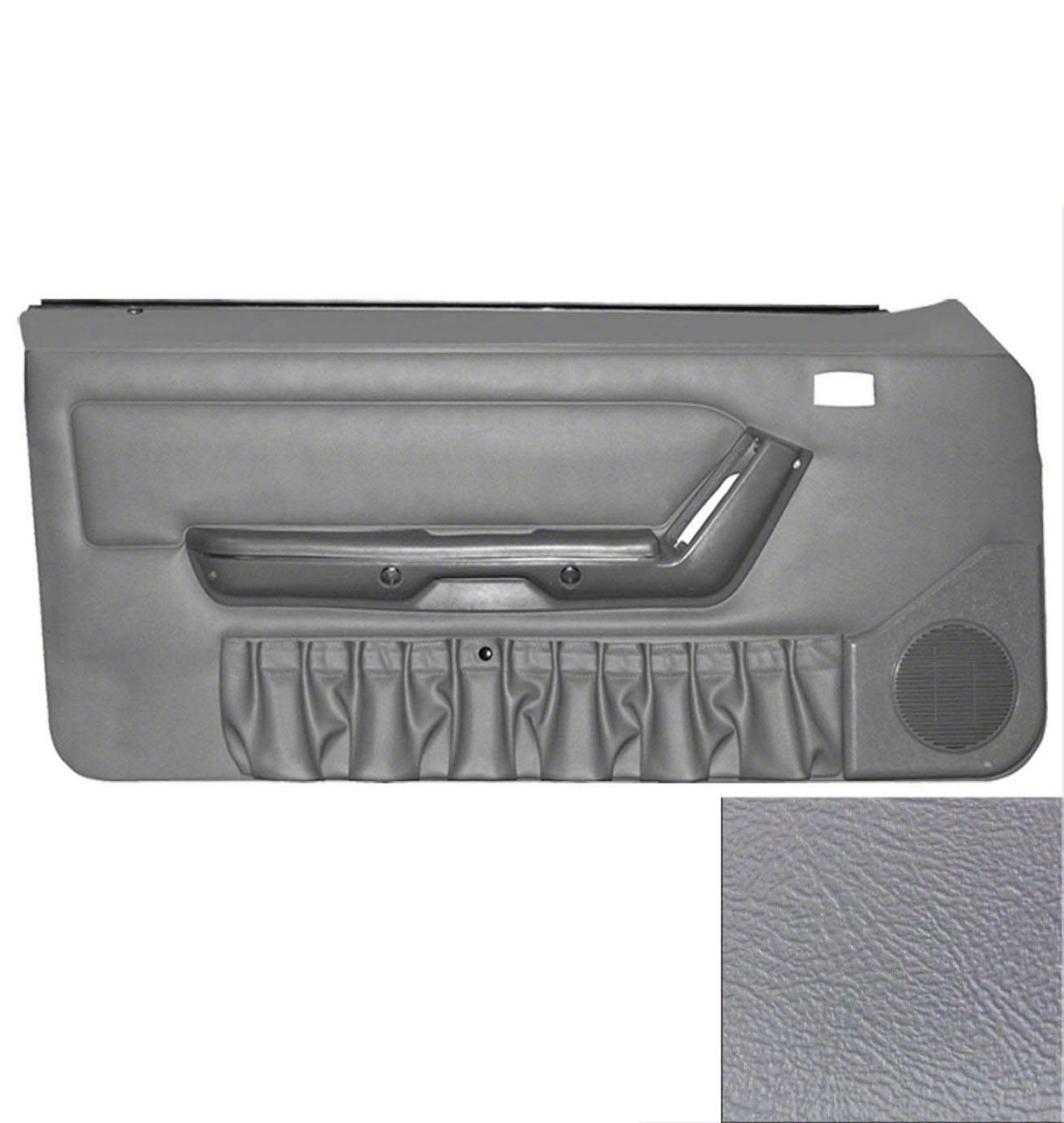 TMI Mustang Door Panels with Vinyl Inserts; Titanium Gray 10-73100-972 ...