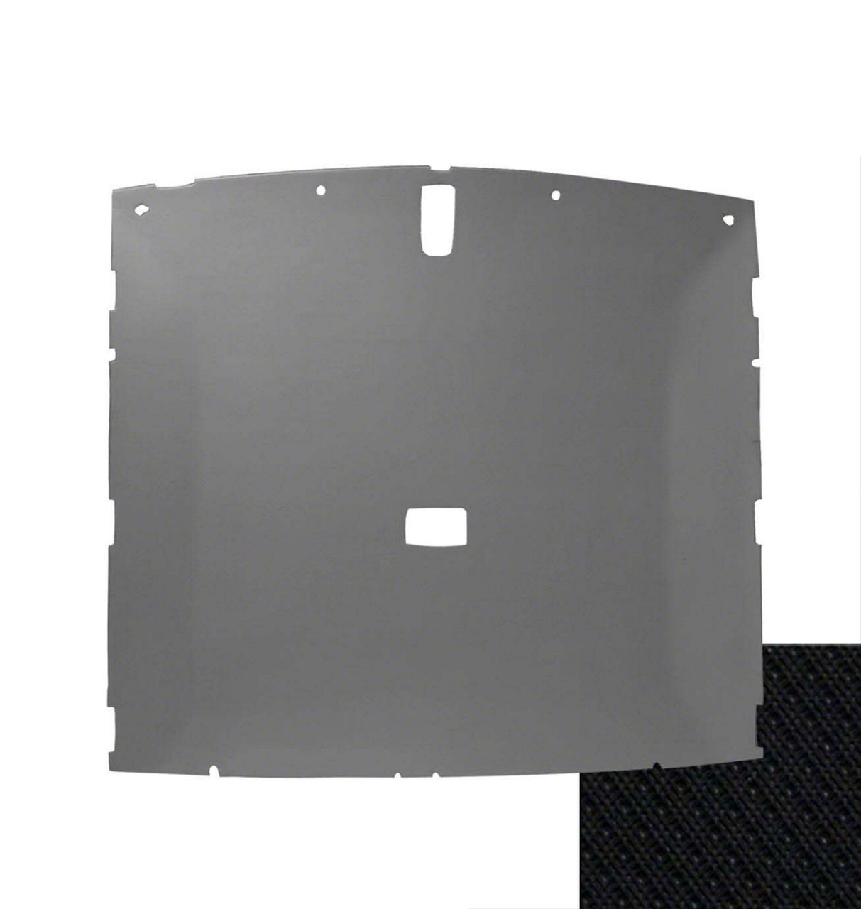 TMI Mustang Headliner; Black Grain Vinyl 20-73009-770 (79-82 Mustang ...