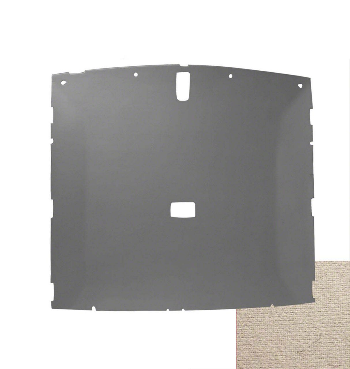 Mustang Headliner; Smoke Gray Cloth (87-89 Mustang Hatchback) - Free ...